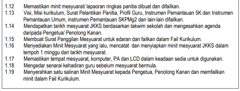 1. JAWATANKUASA KURIKULUM SEKOLAH (JKS) / PdPA 21 – SMKTTDI