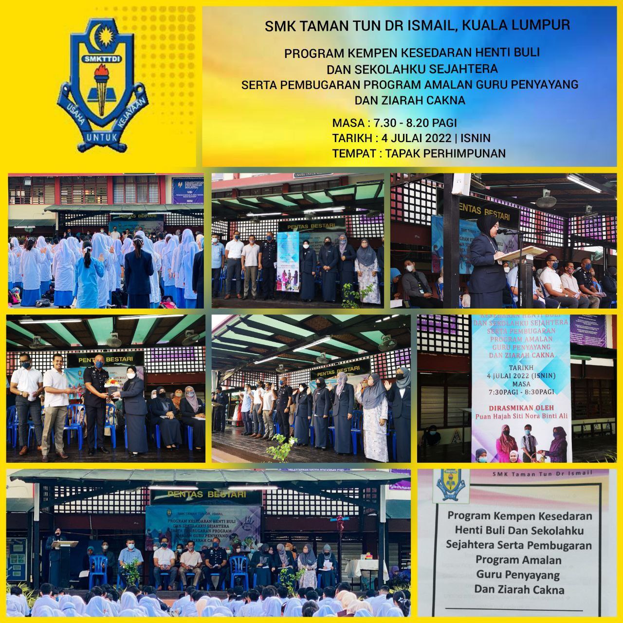 Program Kesedaran Henti Buli – SMKTTDI